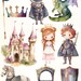Watercolor Fairy Tale Clipart, Princess and Knight Watercolor Clipart ...