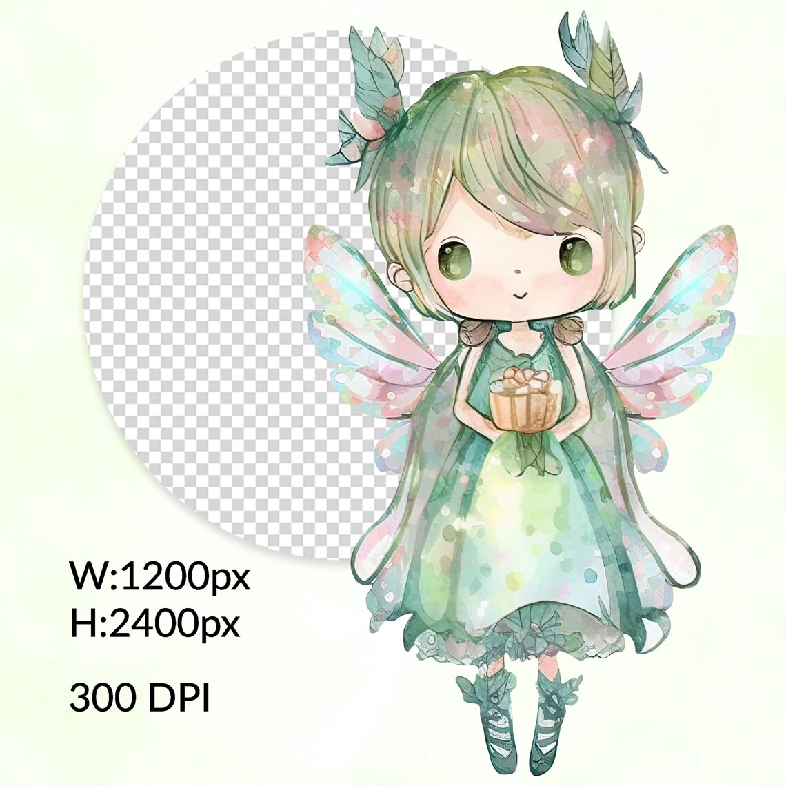 Watercolor Fairy Clipart, Cute Fairies Clipart, Watercolor Clipart ...