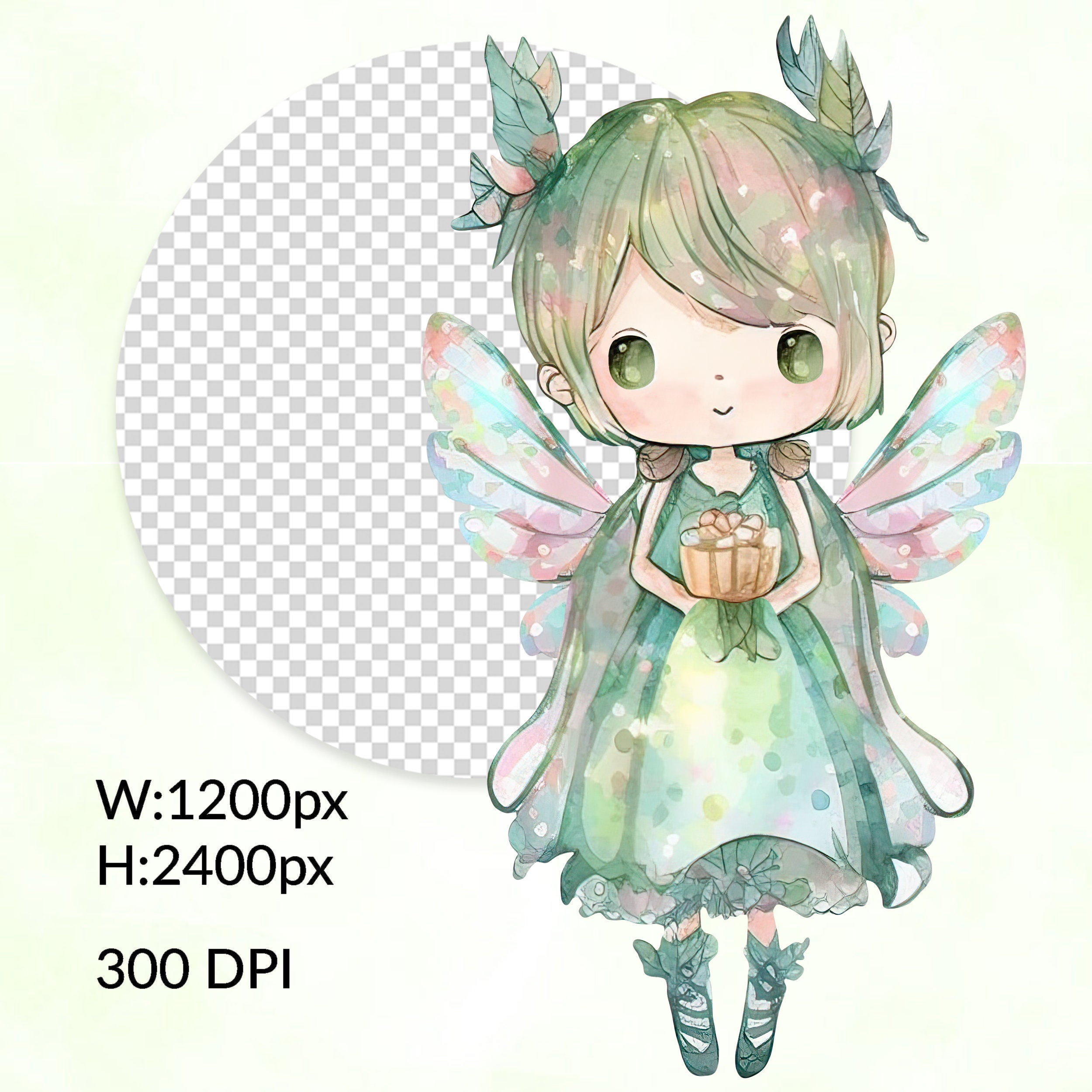 Watercolor Fairy Clipart, Cute Fairies Clipart, Watercolor Clipart ...