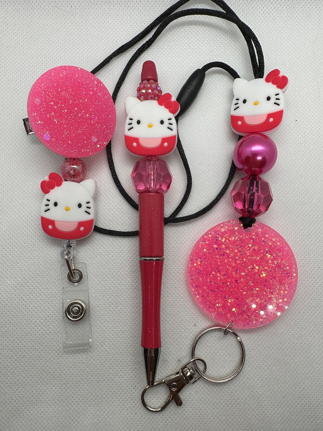 Hello Kitty Badge Reel - Etsy