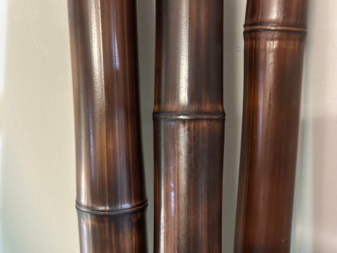 1.5” Diameter Dark Flame Cured Bamboo Poles (you Choose Length) CUT TO ... 1.5” Diameter Dark Flame Cured Bamboo Poles (you Choose Length) CUT TO ...