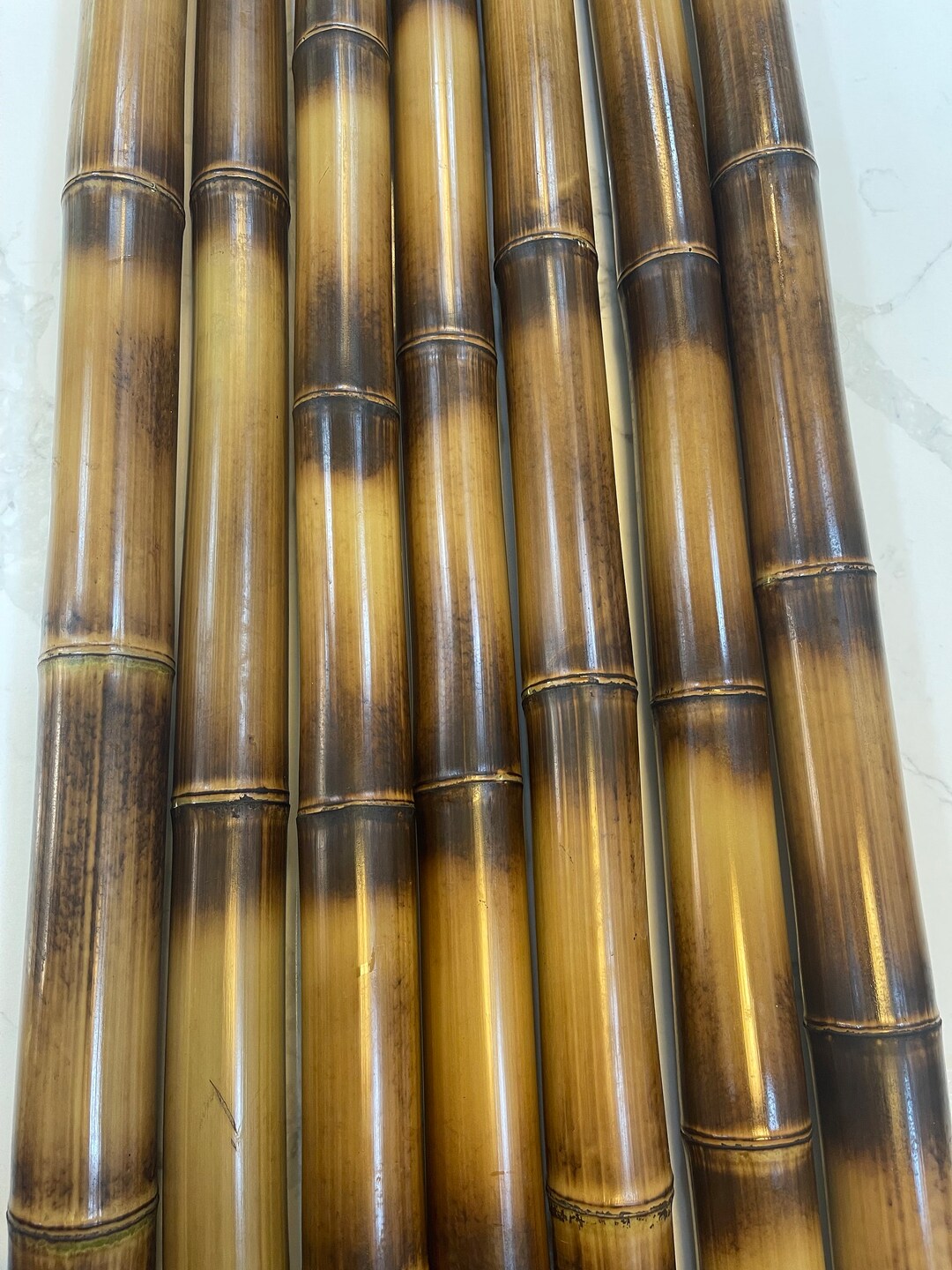 2 Diameter Flame Cured Bamboo Poles you Choose Length CUT TO ORDER - Etsy
