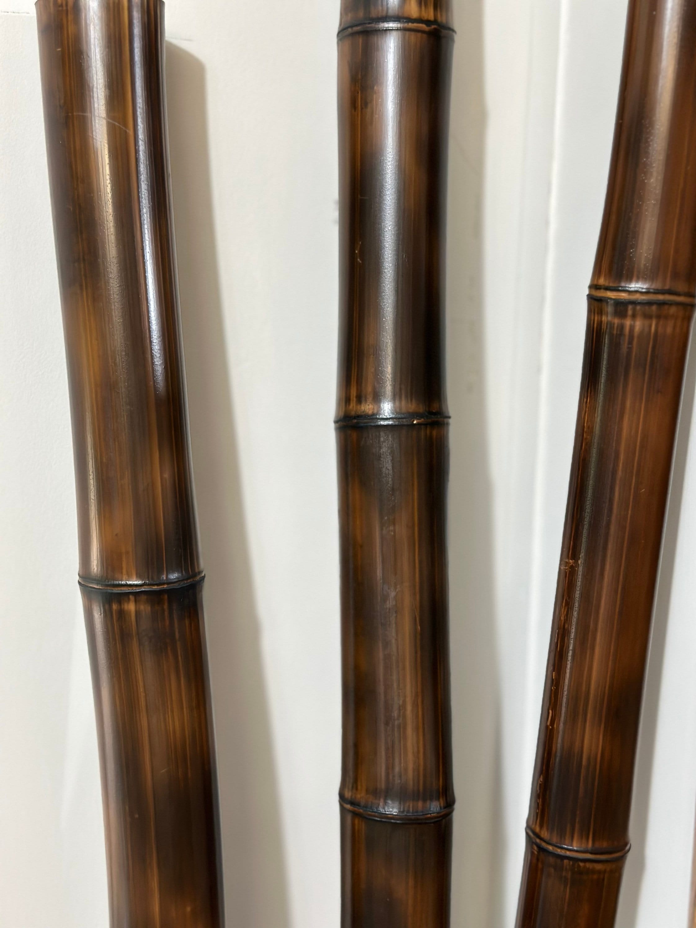 1 Dark Flame Cured Bamboo Pole you Choose Length CUT TO - Etsy