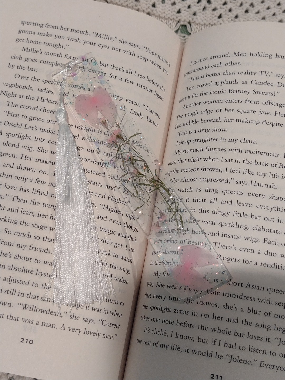 Pink Croquette Core Vintage Core Beautiful Handmade Resin Bookmarks - Etsy