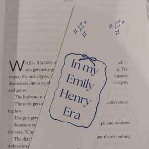 The Emily Henry Bookmark Collection - Etsy