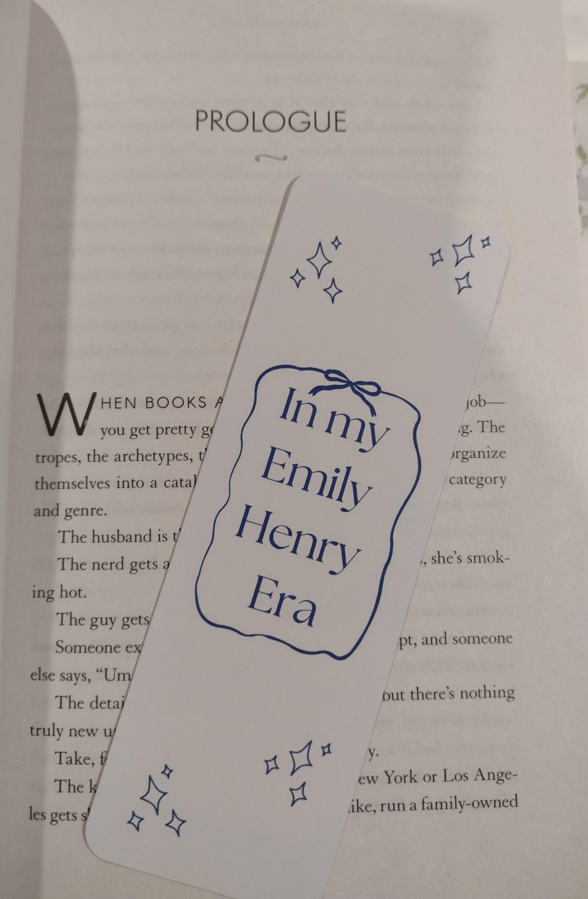 The Emily Henry Bookmark Collection - Etsy