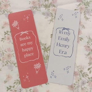 The Emily Henry Bookmark Collection - Etsy