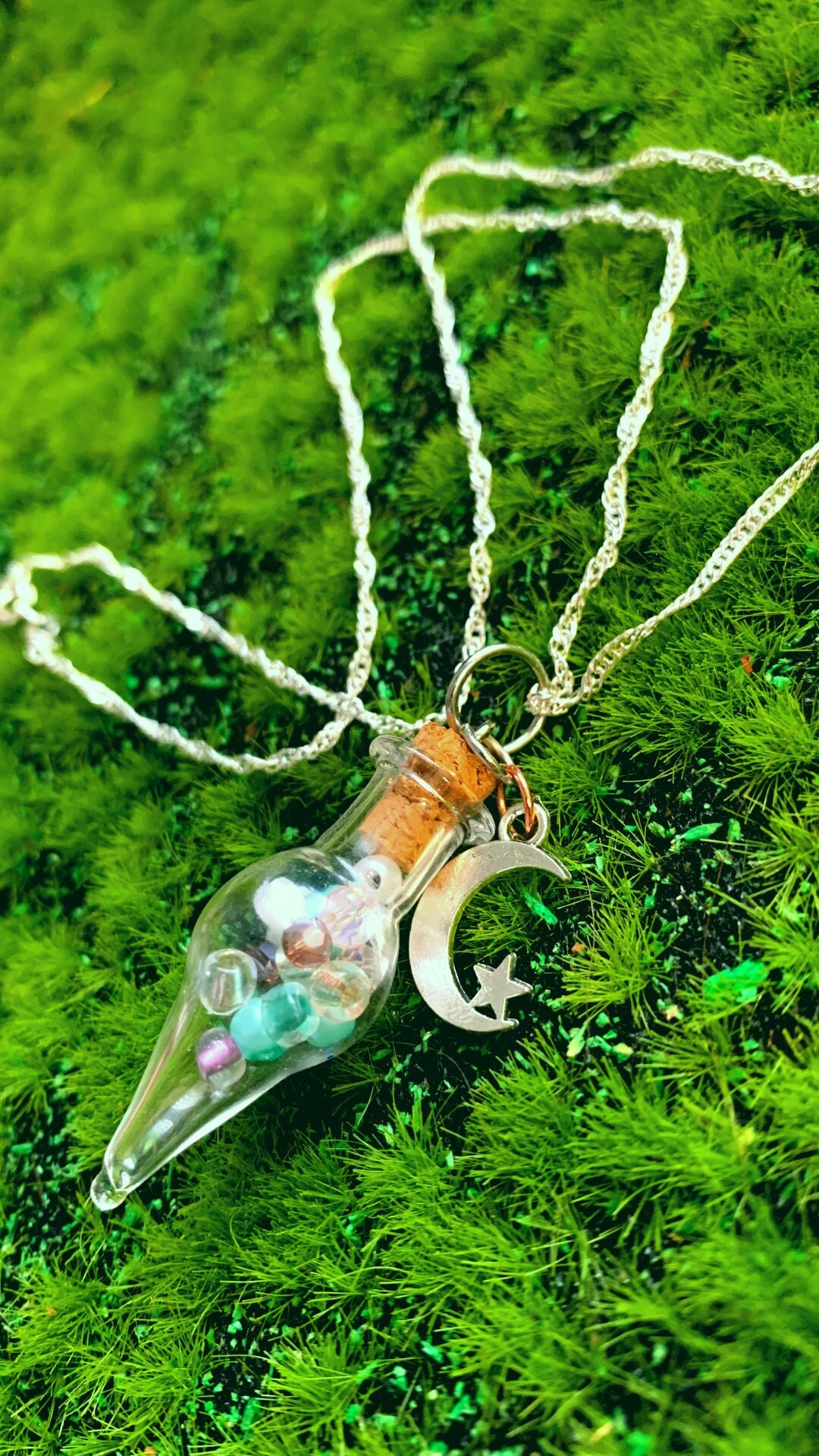 Moon Vile Fantasy Sparkle Magic Fairy Princess Charm Jewelry - Etsy