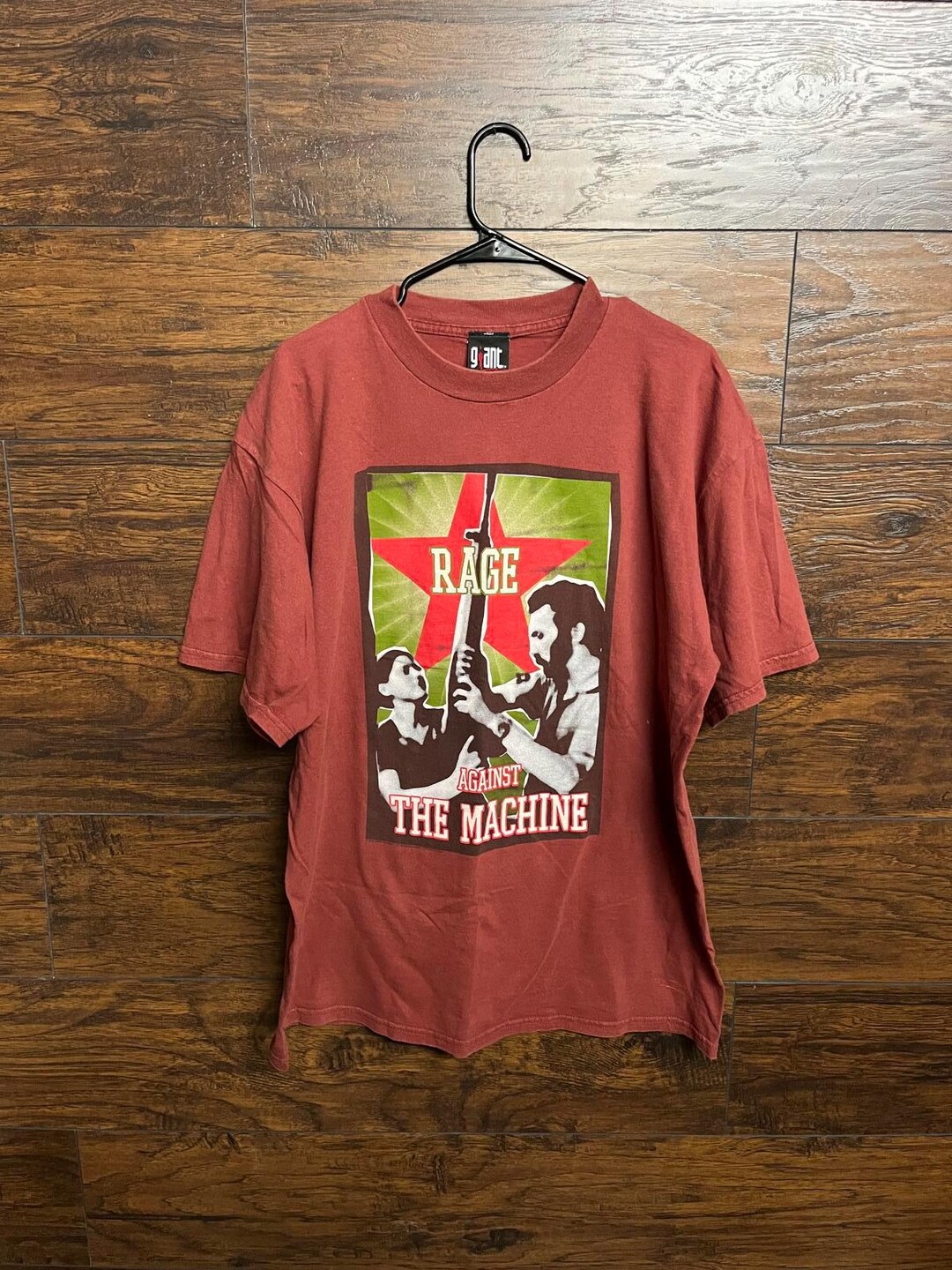 VTG Rage Against the Machine T-shirt RATM Red Star Giant XL - Etsy