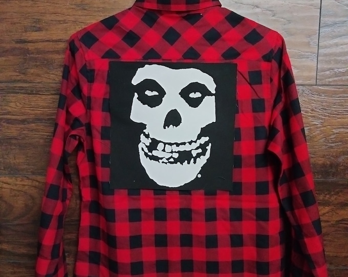 Choose Your Own Heavy Metal & Rock Band Rework Flannel Shirt - Etsy Canada