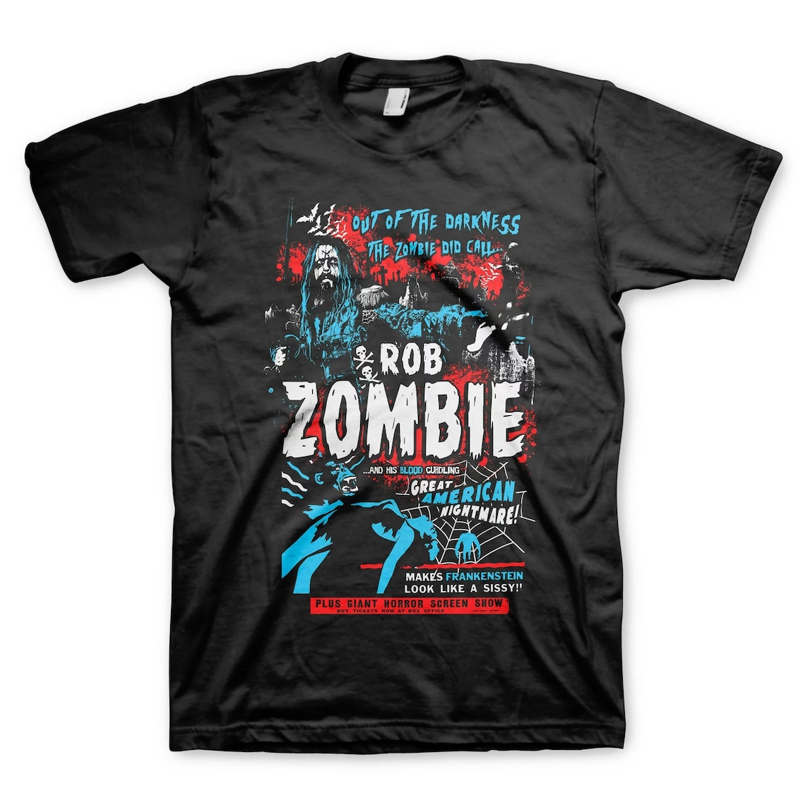 Rob Zombie Mens T-shirt Call Bottle Officially Licensed Logo Merch Band ...