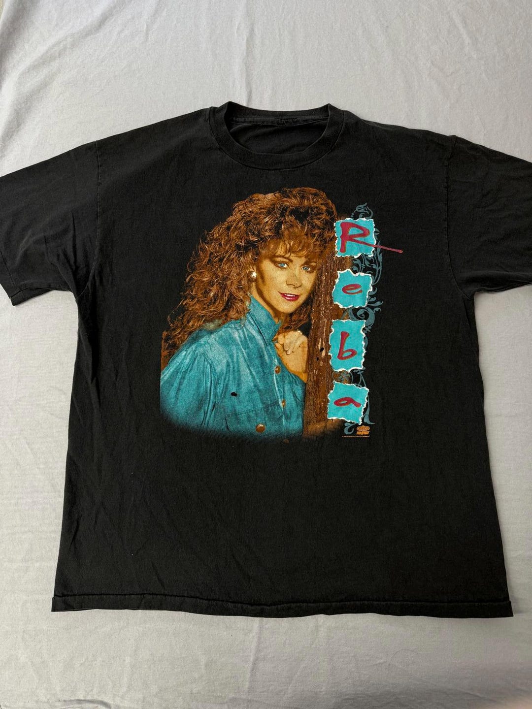 VTG Reba Mcentire Big Red Hair T-shirt Tour Tee L - Etsy