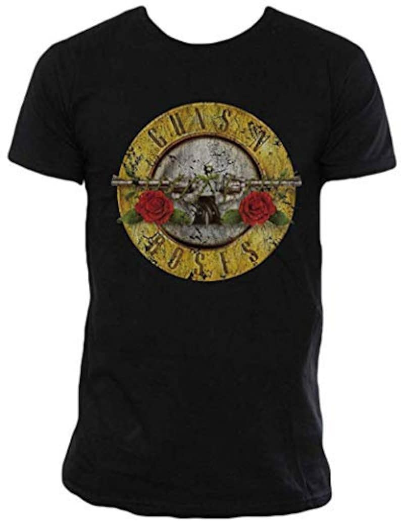 Guns N' Roses Band T-shirt Unisex Vintage Tee Officially Licensed Guns ...
