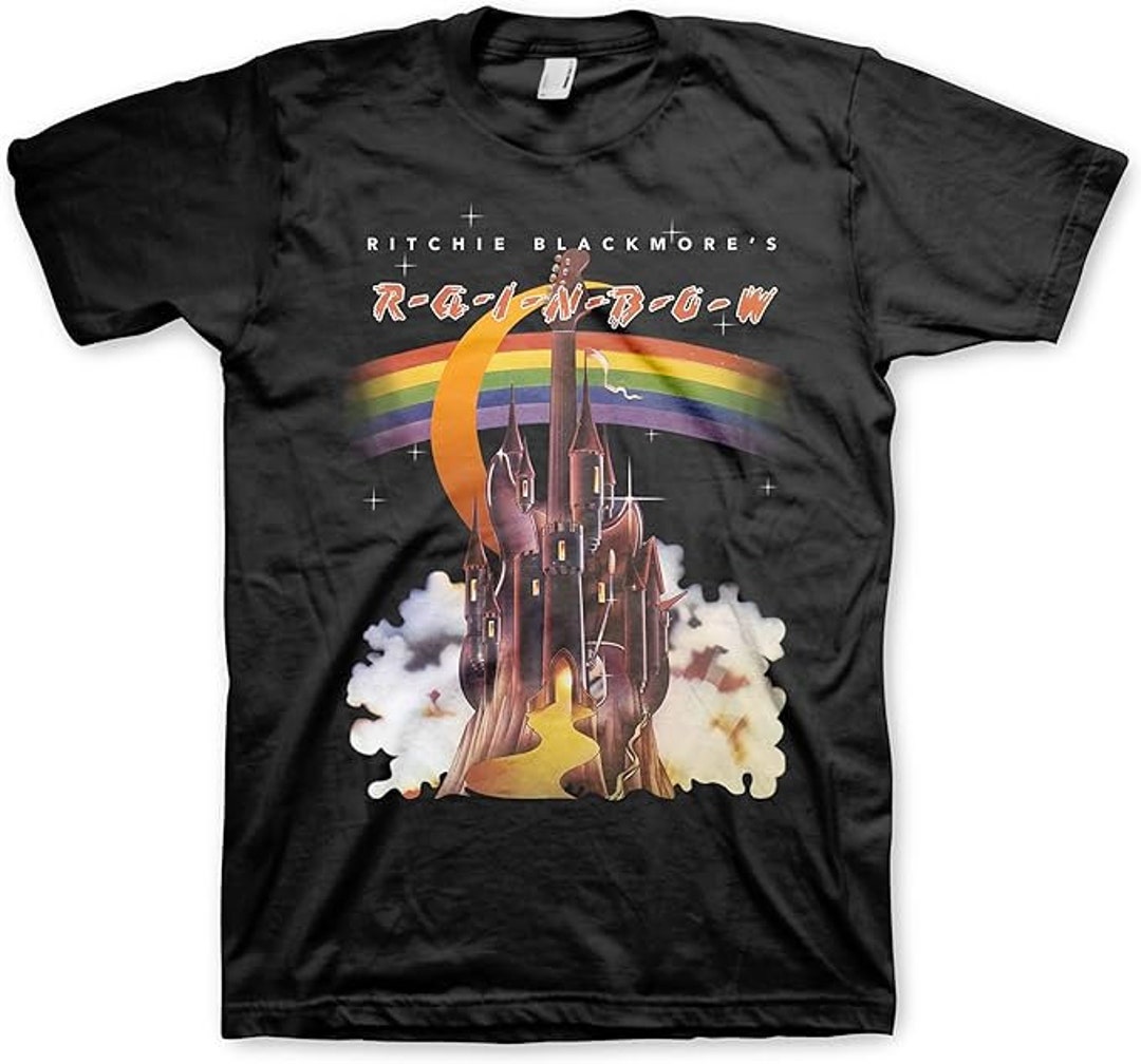 Ritchie Blackmore Mens T-shirt- Rainbow Officially Licensed Logo Merch ...
