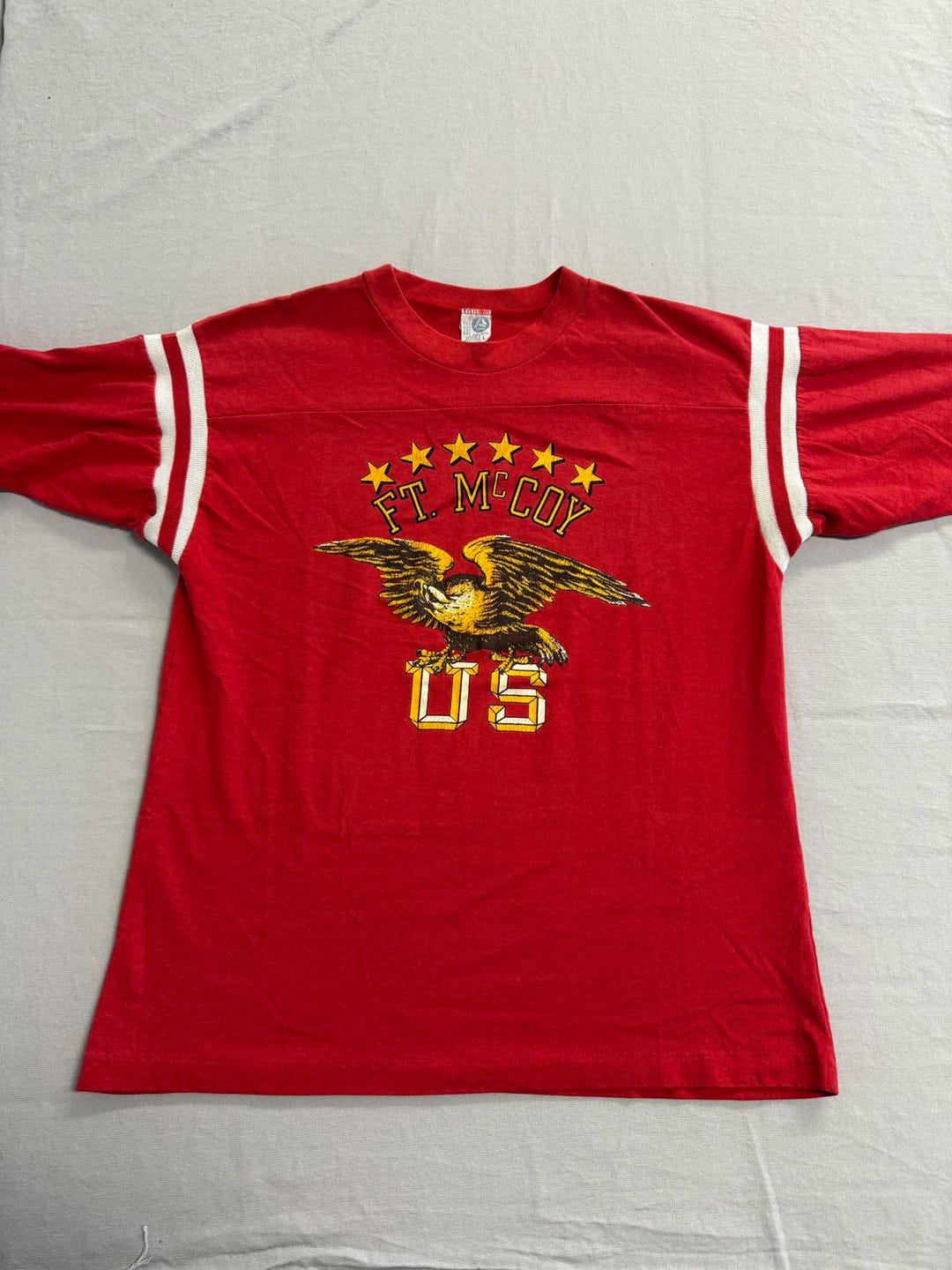 80s Vintage Fort Mccoy Marine Jersey Ft Mccoy Eagle - Large - Etsy