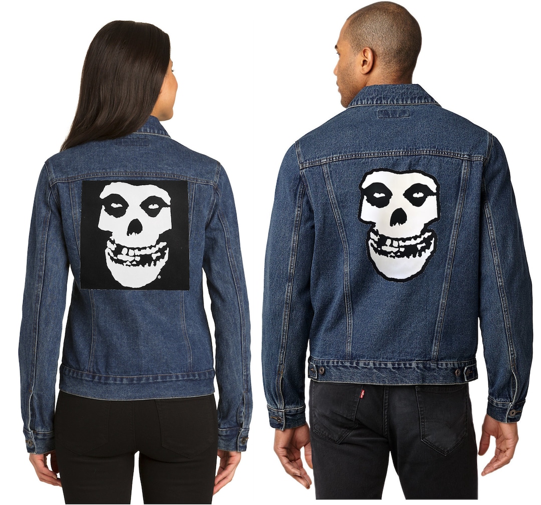 Misfits Band Skulldenim Jacket Misfits Jean Jackets - Misfits Skull ...