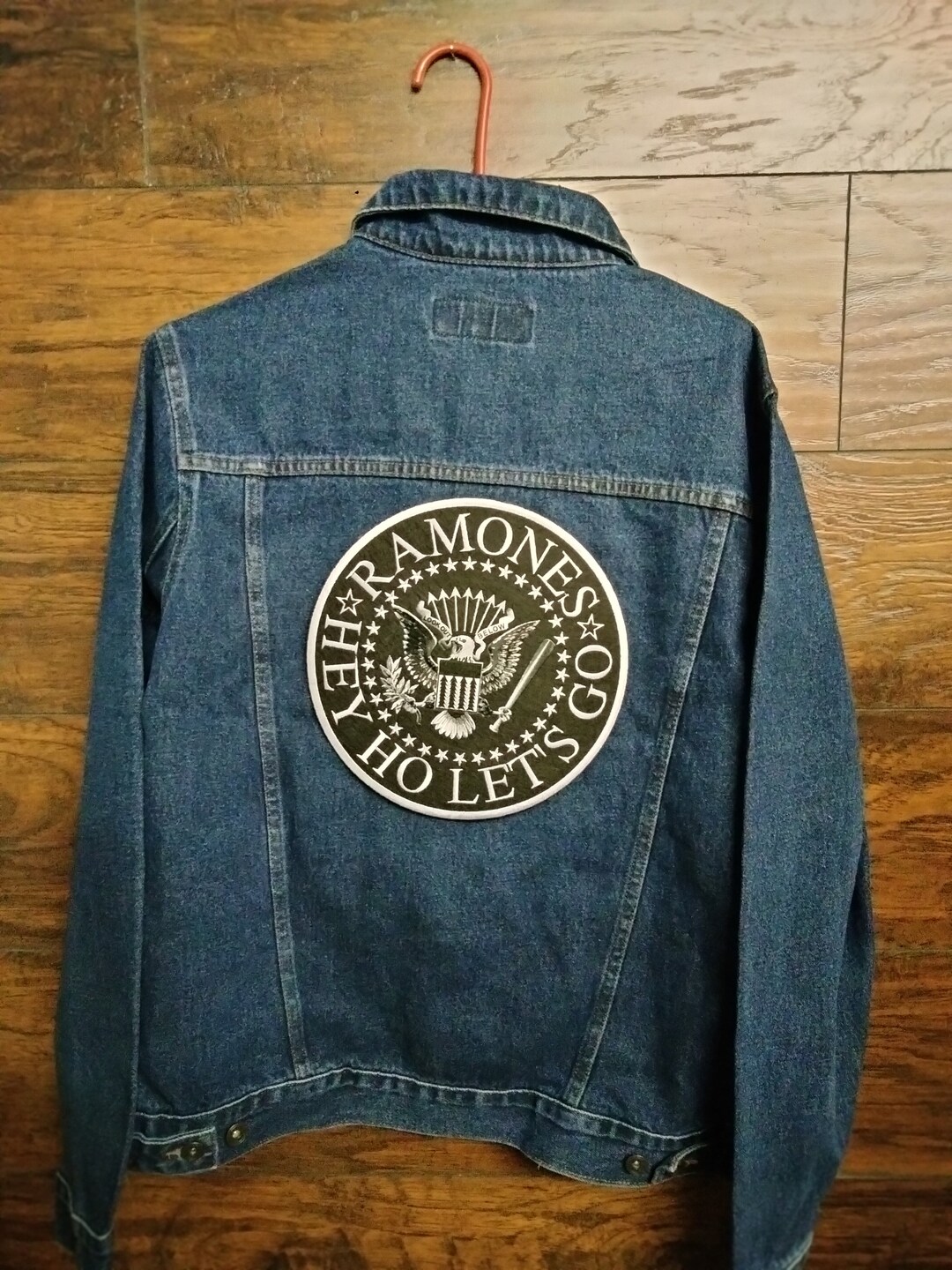 Ramones Denim Jacket Hey Ho Let's Go Jean Jackets - Ramones Patch His ...