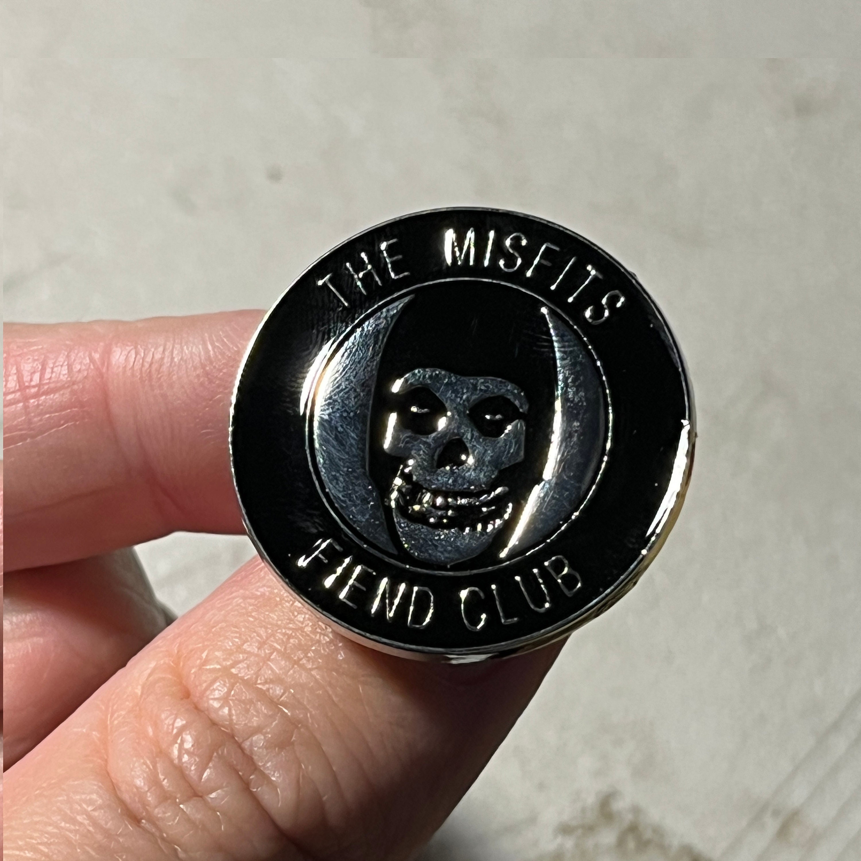 The Misfits Pin Lapel Misfits Fiend Club, Skull Logo Enamel Pin Metal ...