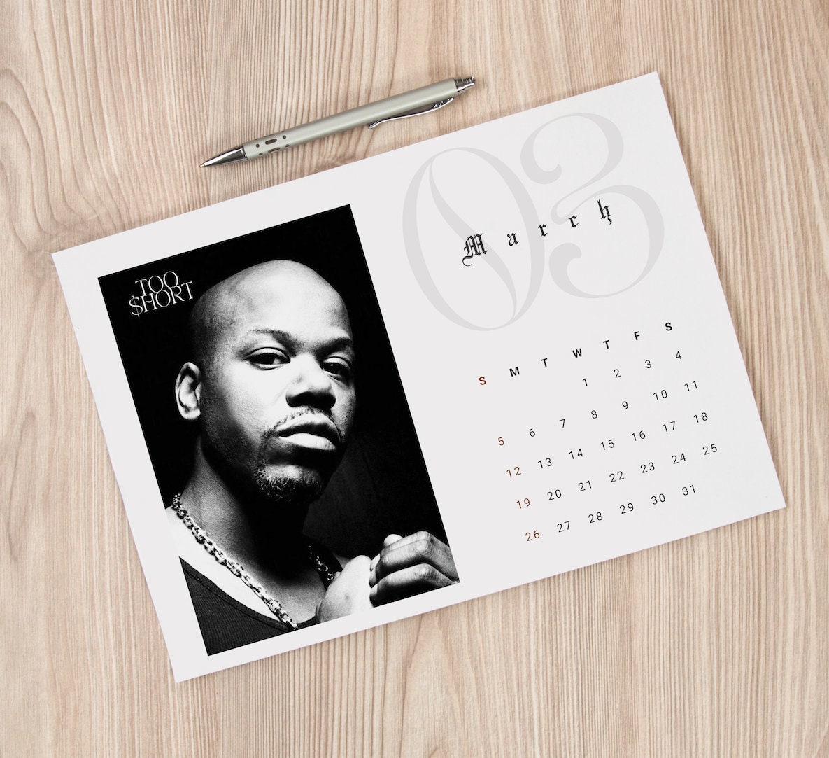 2023 West Coast Hip-hop Calendar Landscape, Minimalist Monthly 2023 ...