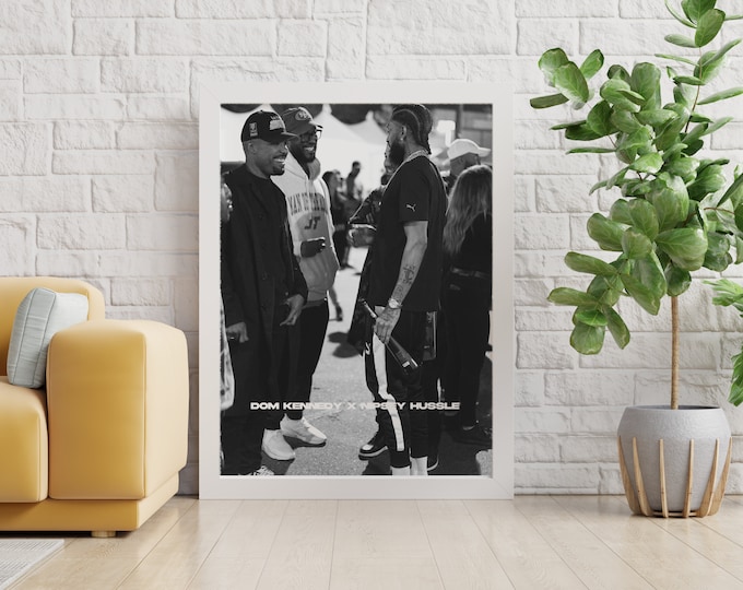 Dom Kennedy & Nipsey Hussle Black and White Art Wall Art for Apartment ... Dom Kennedy & Nipsey Hussle Black and White Art Wall Art for Apartment ...