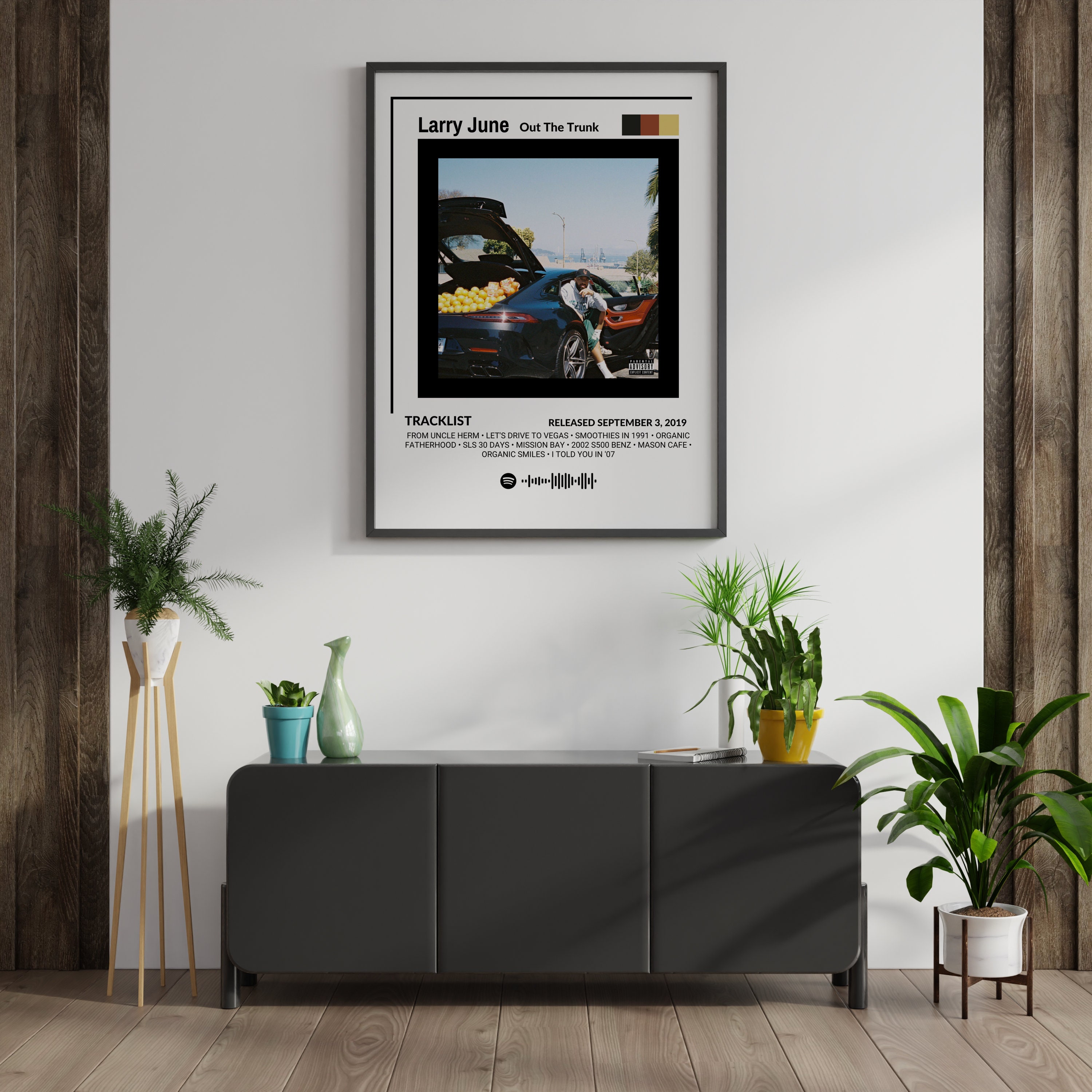 Larry June - Out the Trunk | Album Cover Wall Art | Print | Rapper ...