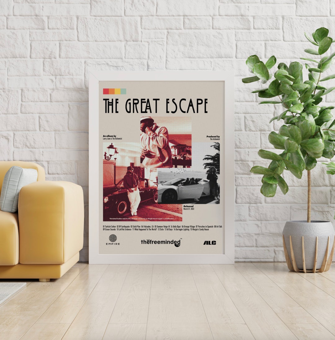 The Great Escape | Larry June Poster | Larry June Merch | Album Cover ...