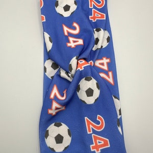 Custom Soccer Twist Headband - Etsy