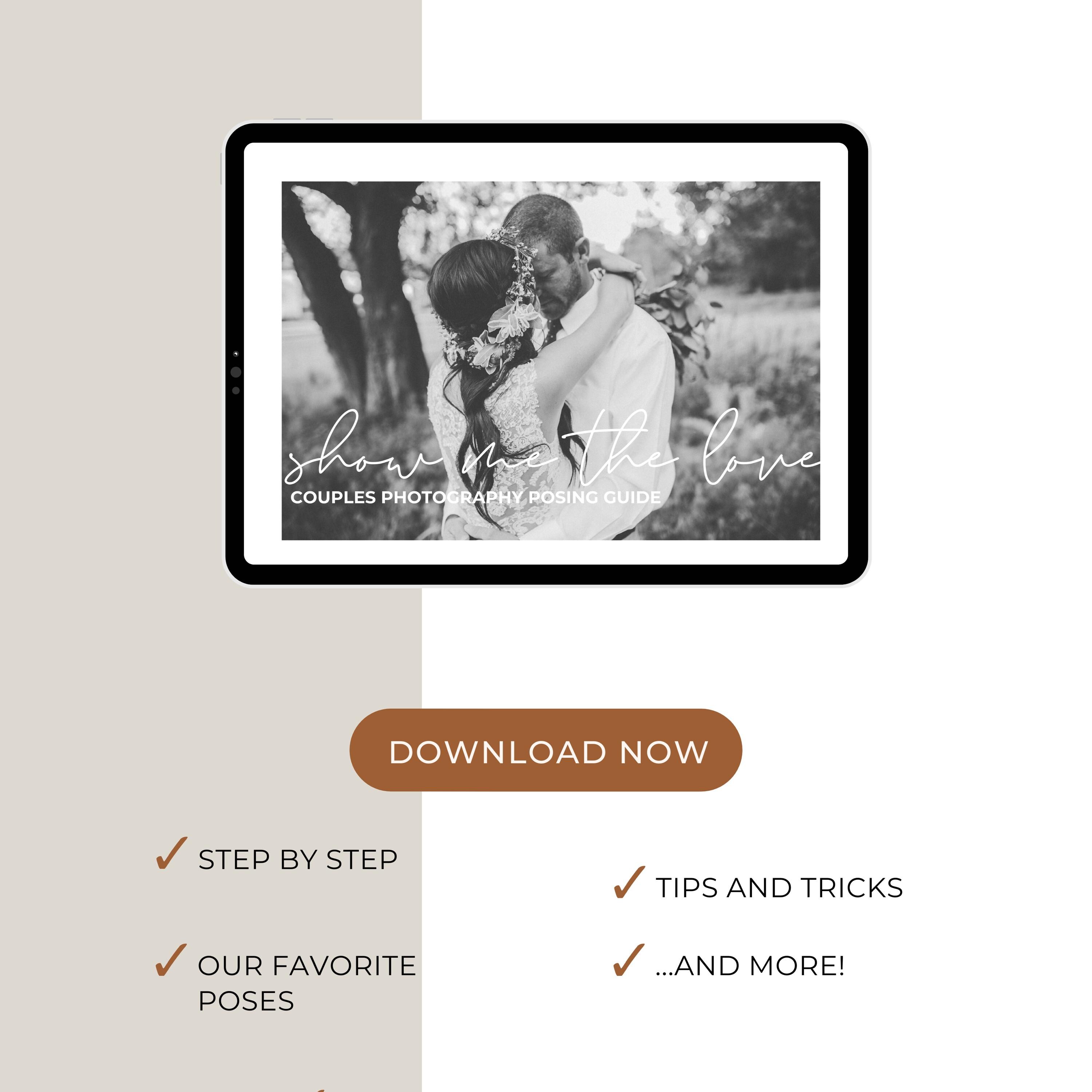 Couples Posing Guide | Pose Guide | Photography Posing Guide | Couples Posing Guide | PDF Posing ...