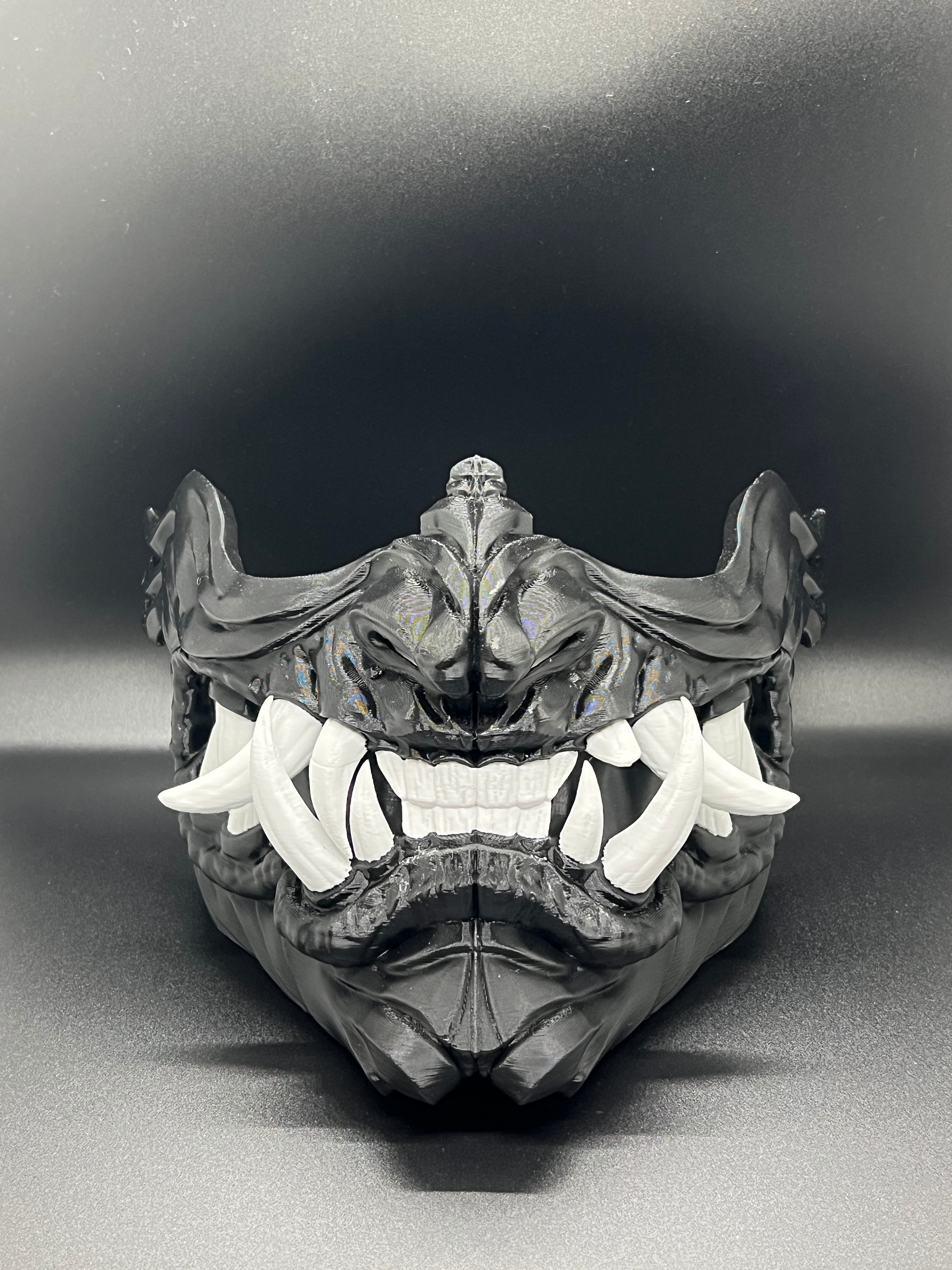 Broken Tooth Half Oni Masks - Etsy