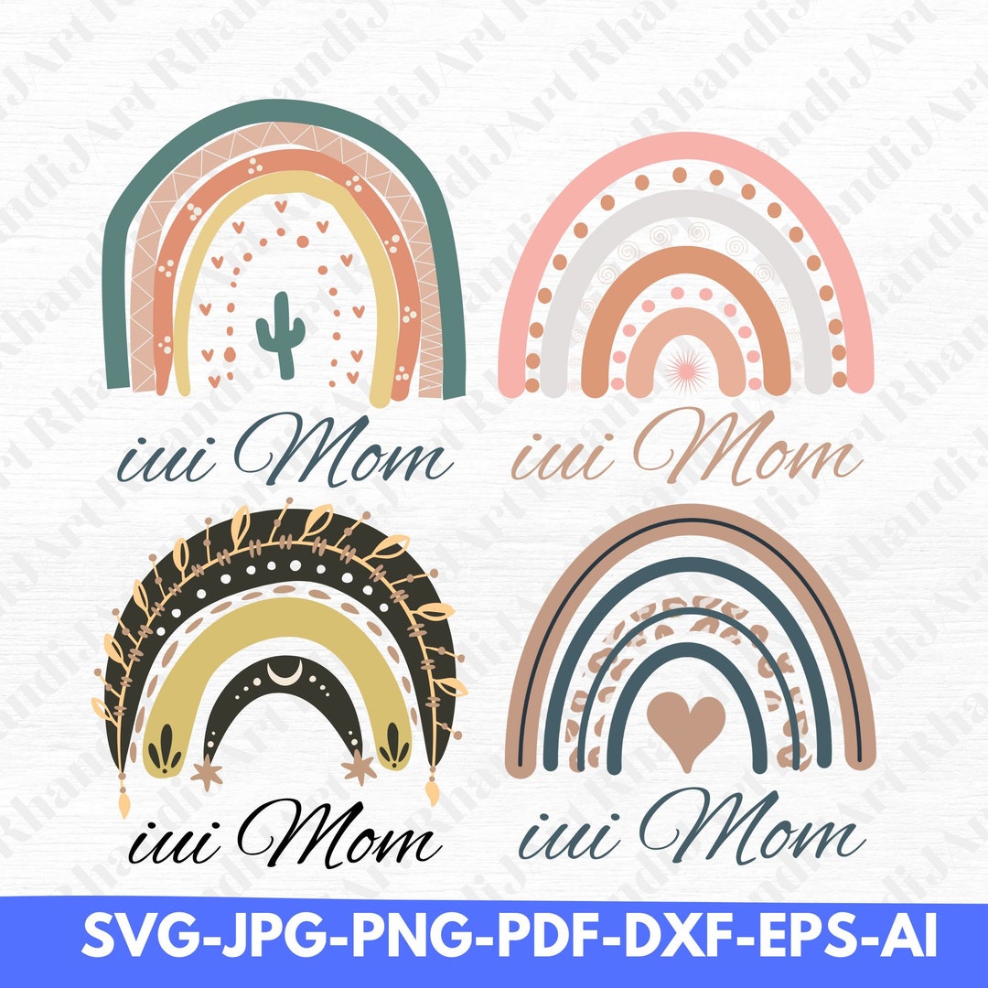 I U I Mom Rainbow Bundle Svg IUI Mom Svg IUI Mom Bundle Svg - Etsy
