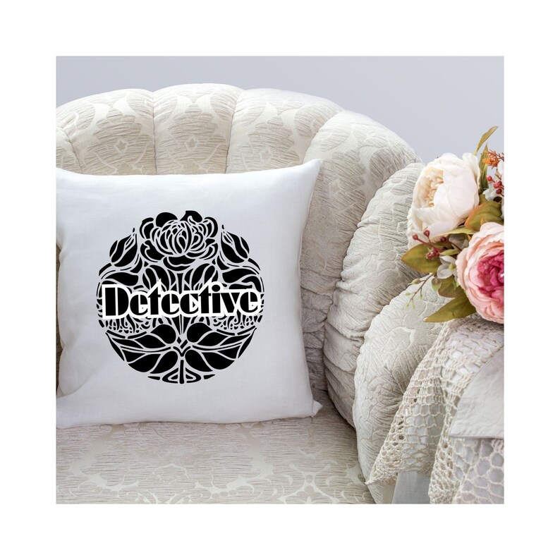Detective With Flowers Svg, Detective Svg, Officer Svg, Department Svg ...