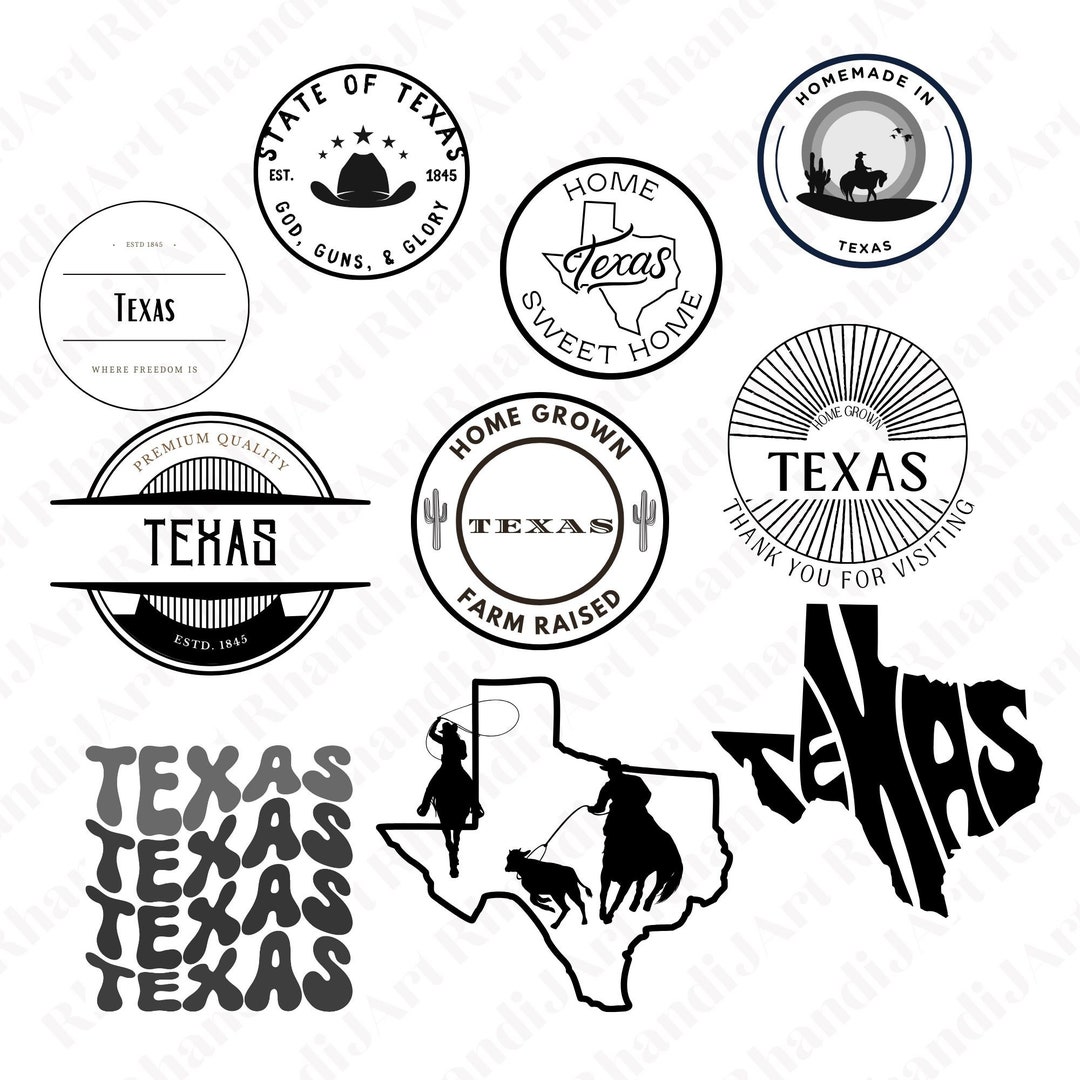 Texas Pride Bundle, 10 Pack Bundle, Texas Flag, US Flag, Desert, Cactus ...