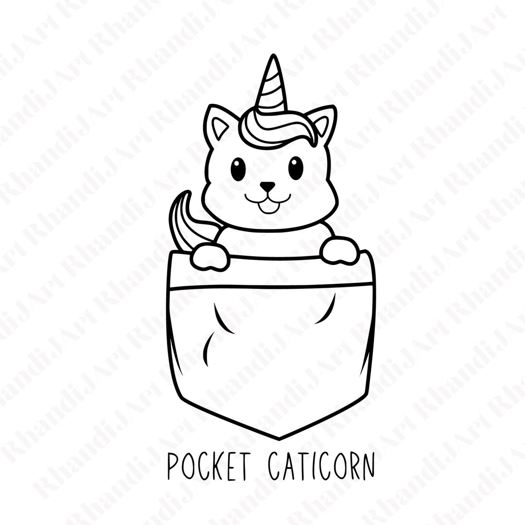 Original Pocket Caticorn, Caticorn Svg, Baby Caticorn, Caticorn Kitty ...