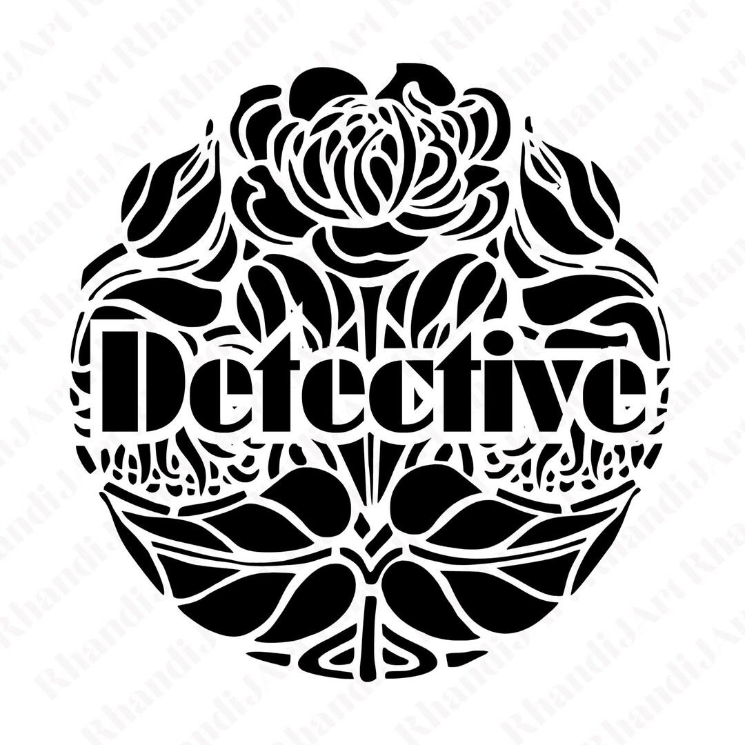 Detective With Flowers Svg, Detective Svg, Officer Svg, Department Svg ...