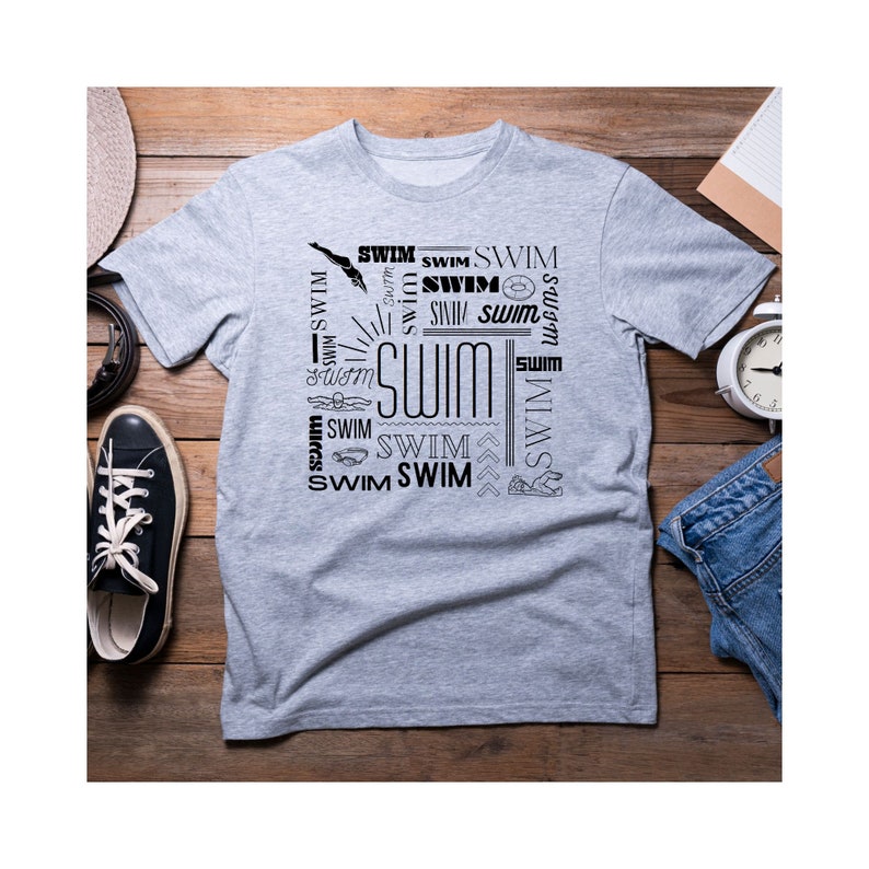 Swim Collage Svg Swimming Svg Anchor Svg Freestyle Svg - Etsy