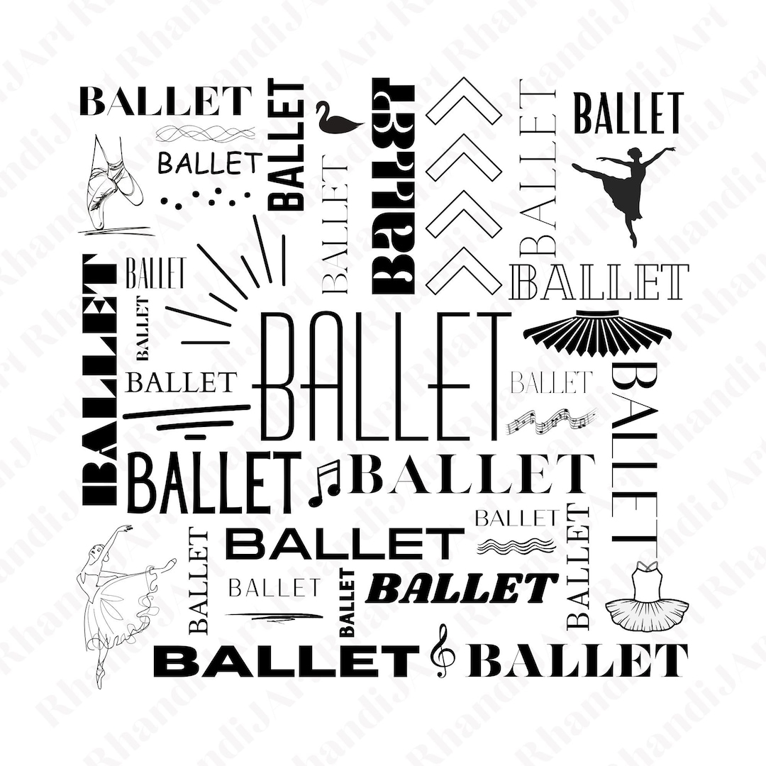 Ballet SVG Collection, Dance Clipart, Pointe Shoes, First Position ...