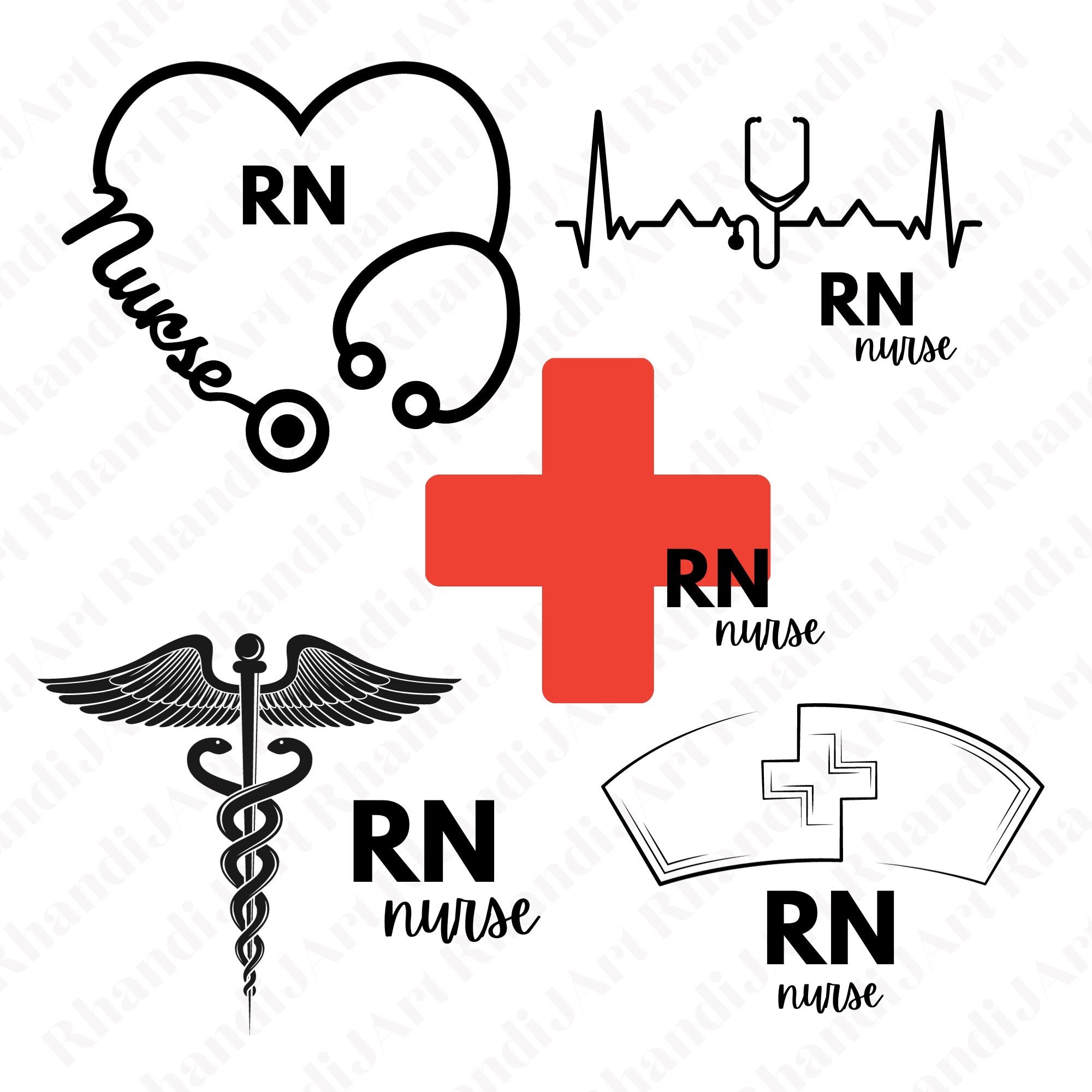 RN Nurse Svg Bundle, Nurse Svg, Role Model Svg, Life Savers Svg ...