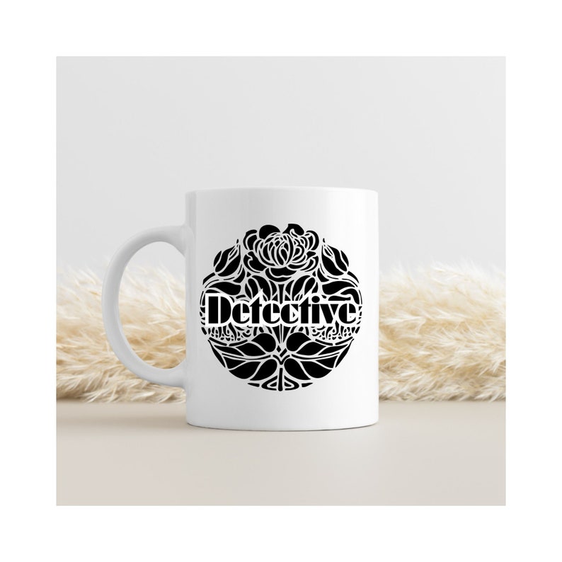 Detective With Flowers Svg, Detective Svg, Officer Svg, Department Svg ...