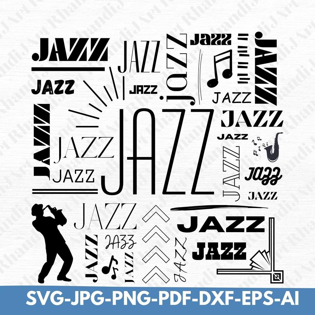 Jazz Svg Music Svg Jazz Music Svg Saxophone Svg Stride - Etsy