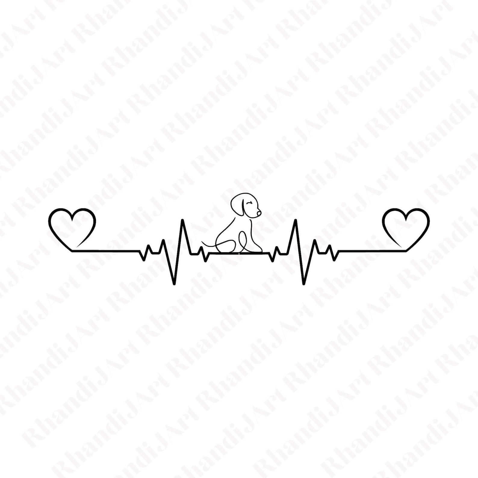 Dog Heart Beat Svg, Heart Beat Svg, Dog Svg, Pet Svg, Companion Svg ...