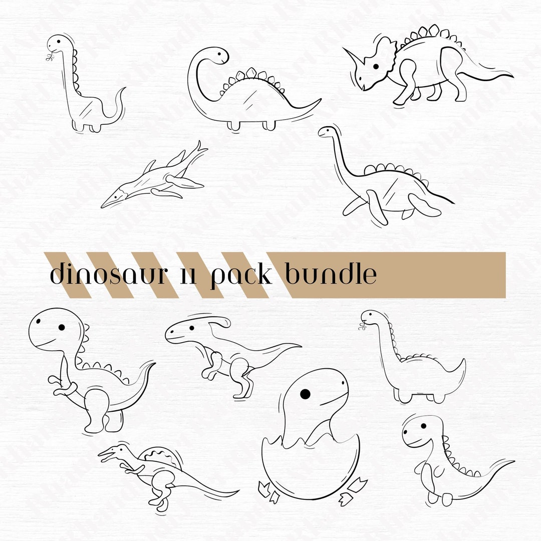 Dino Svg Bundle, Dinosaurs Svg, T-rex Svg, Cute Dinosaur Svg, Moving ...