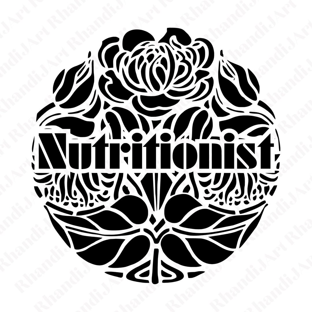 Nutritionist With Flowers Svg, Nutritionist Svg, Nutrition Expert Svg ...