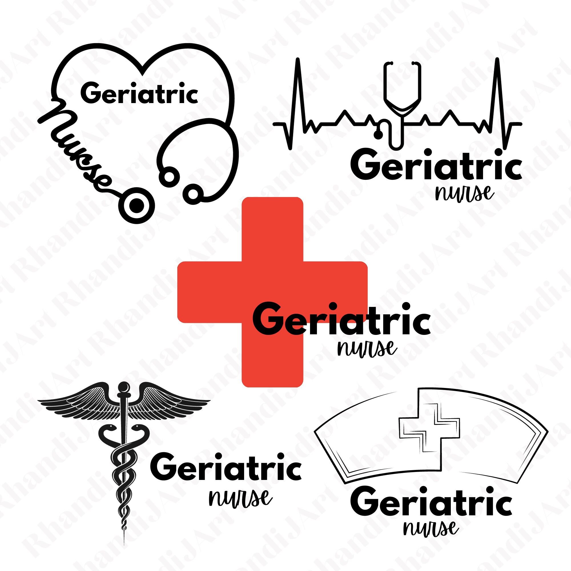 Geriatric Nurse Svg Bundle Nurse Svg Role Model Svg Life - Etsy