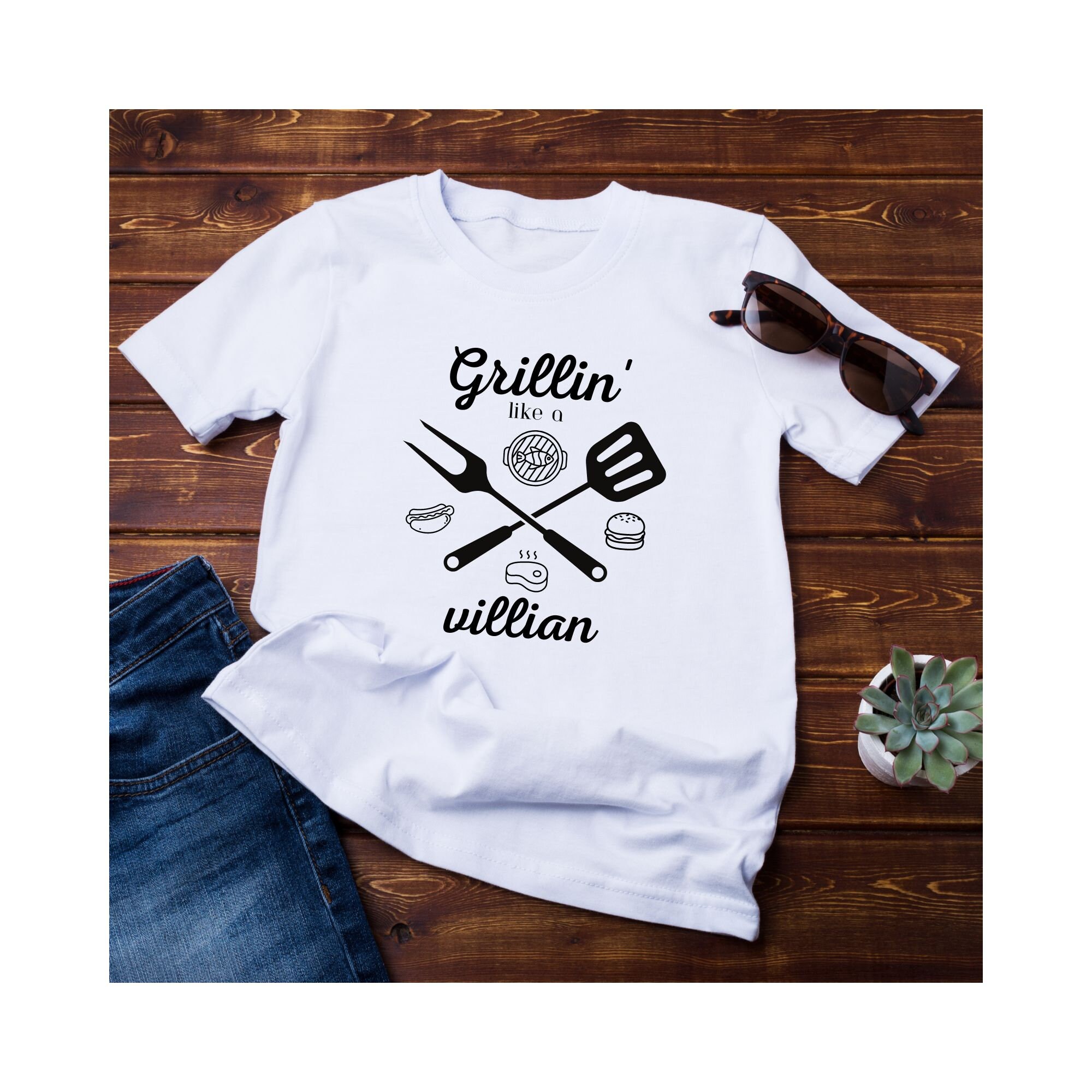 Grillin' Like A Villian Svg, Grilled Svg, Grill Svg, Cooking Svg, Meats ...