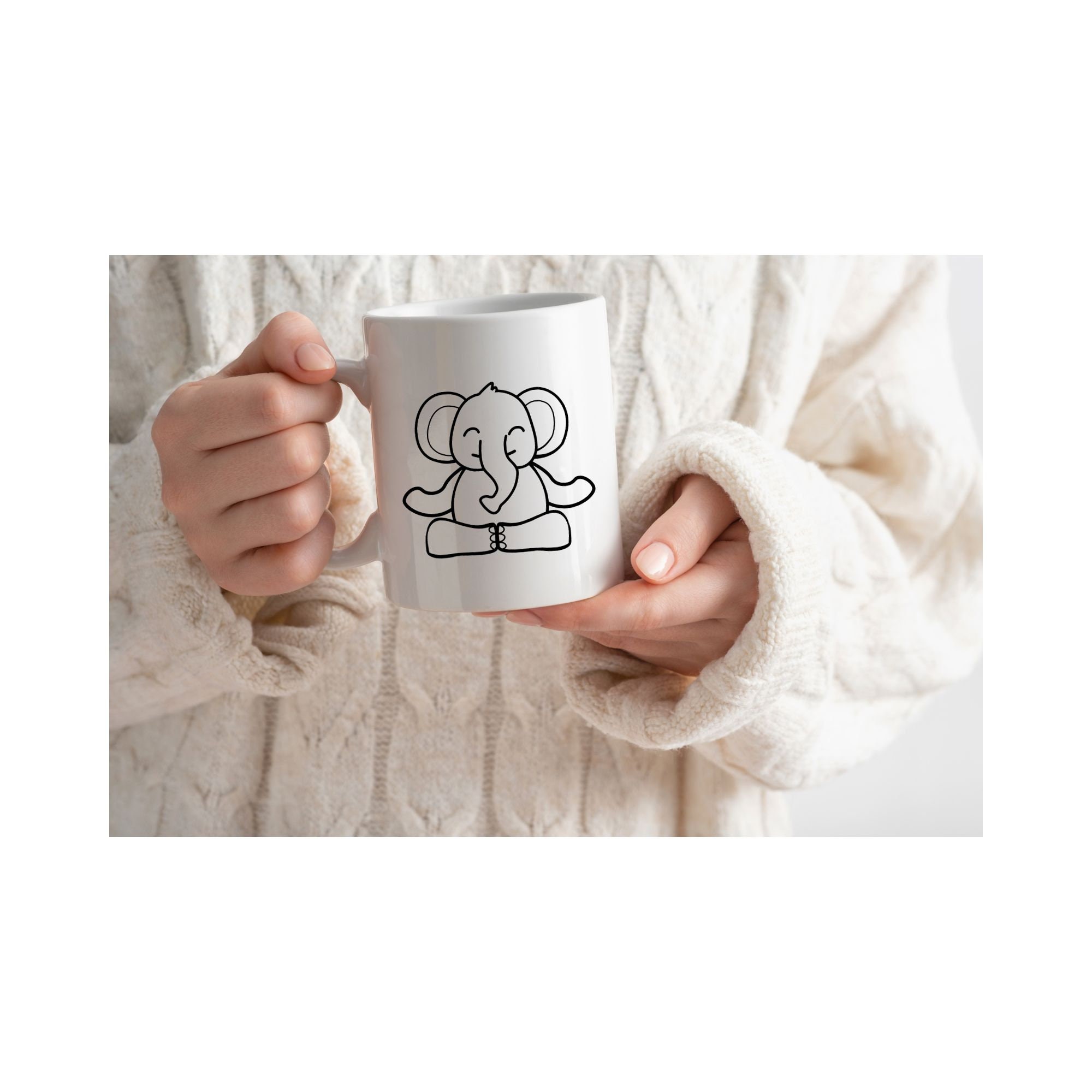 Namaste Yoga Elephant, Baby Elephant, Yoga Position, Elephant Svg, Cute ...
