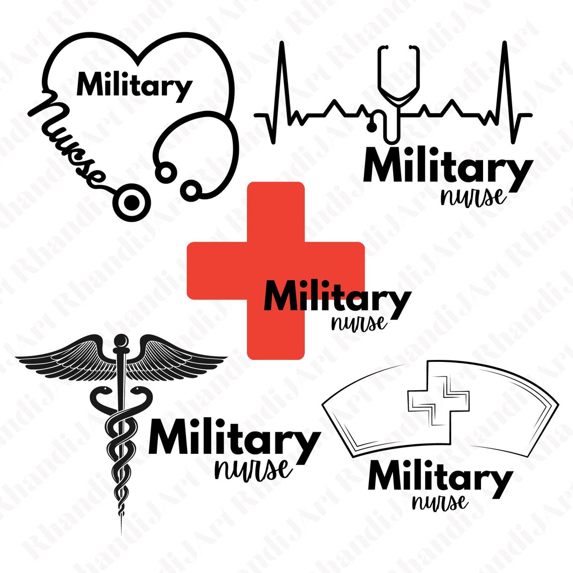 Military Nurse Svg Bundle Nurse Svg Role Model Svg Life - Etsy