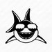 Shark Smiling With Sunglasses Svg, Shark Svg, Cool Shark Svg, Ocean Svg ...