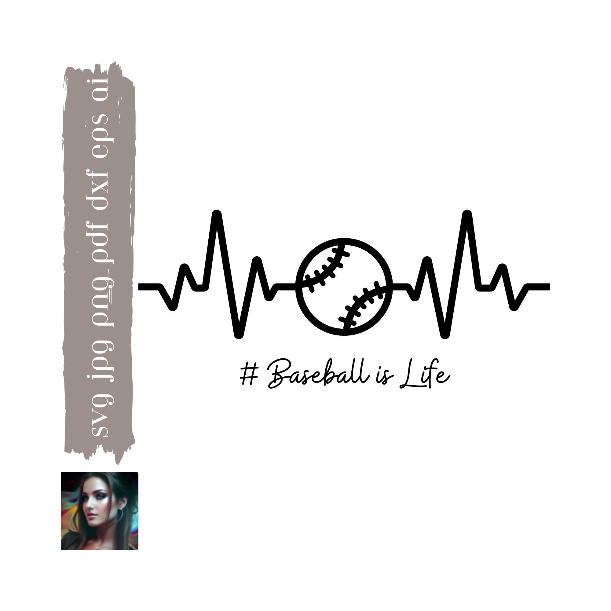 Baseball Heartbeat Svg, Baseball is Life Svg, Baseball Svg, Sports Svg ...