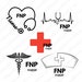 FNP Nurse Logo's Svg Bundle Nurse Svg Role Model Svg - Etsy