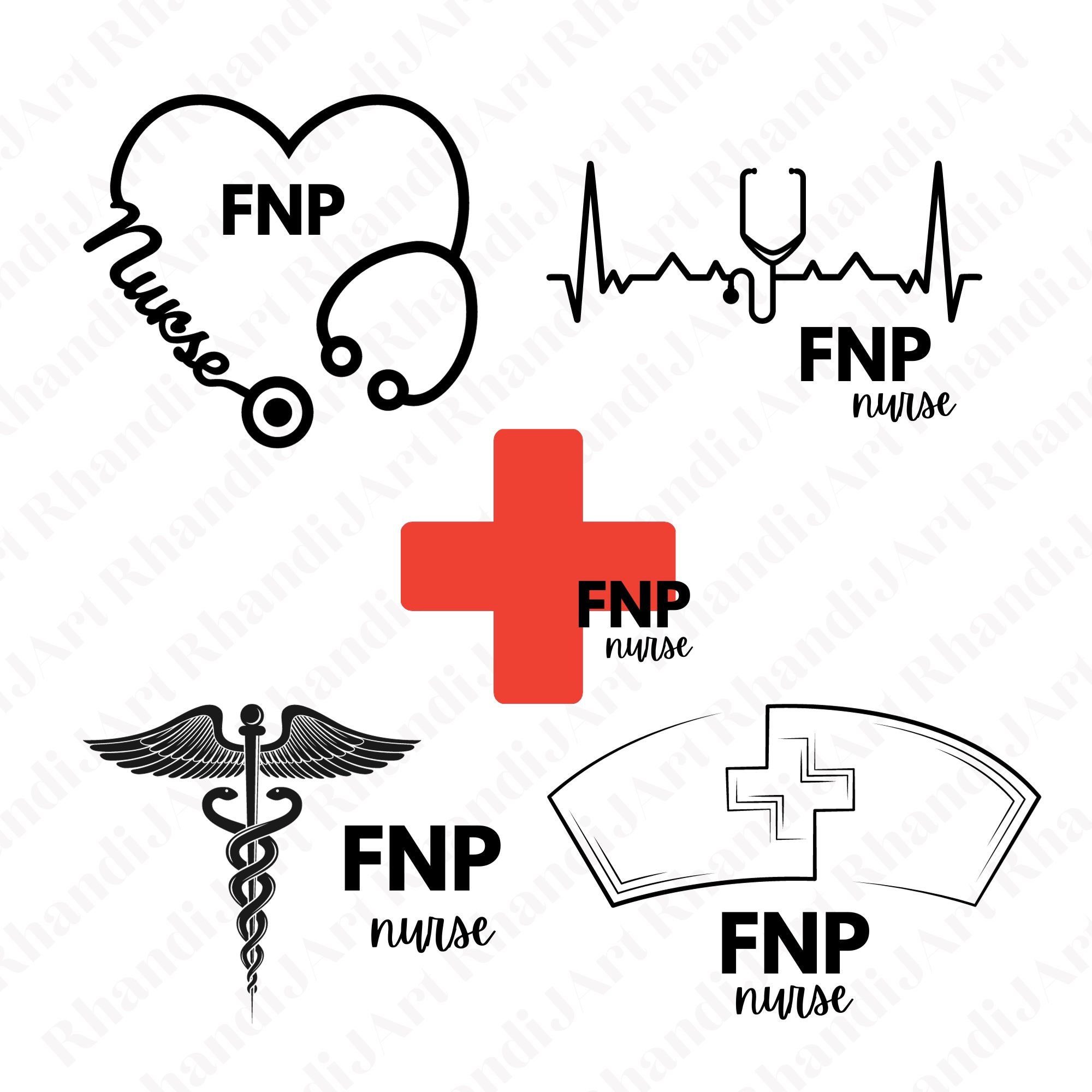 FNP Nurse Logo's Svg Bundle Nurse Svg Role Model Svg - Etsy